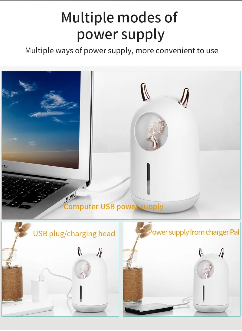 [(-18)Clock Humidifier Pink]