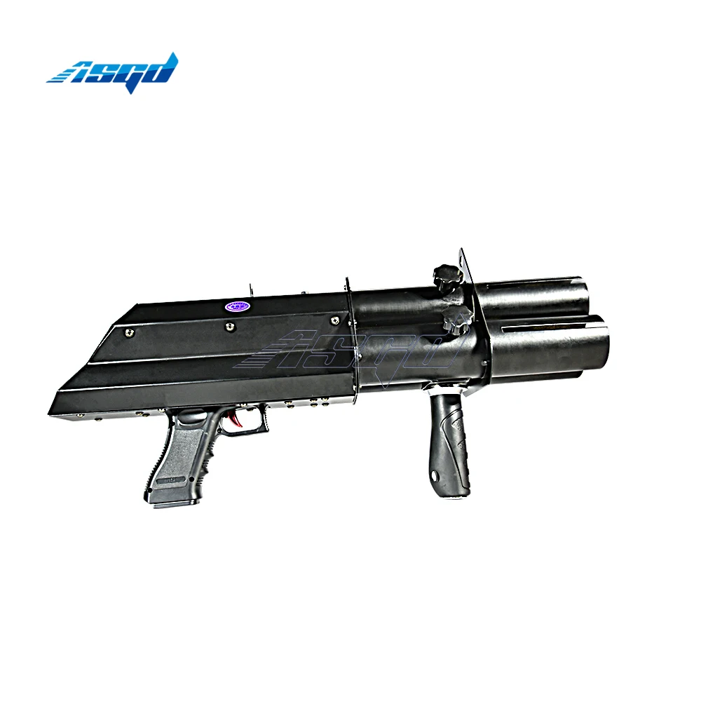 ASGD 웨딩 플라워 색종이 대포 바 나이트 클럽 파티 3 헤드 핸드 헬드 레인보우 불꽃 기계 무대 전자 경례 총|Stage ...