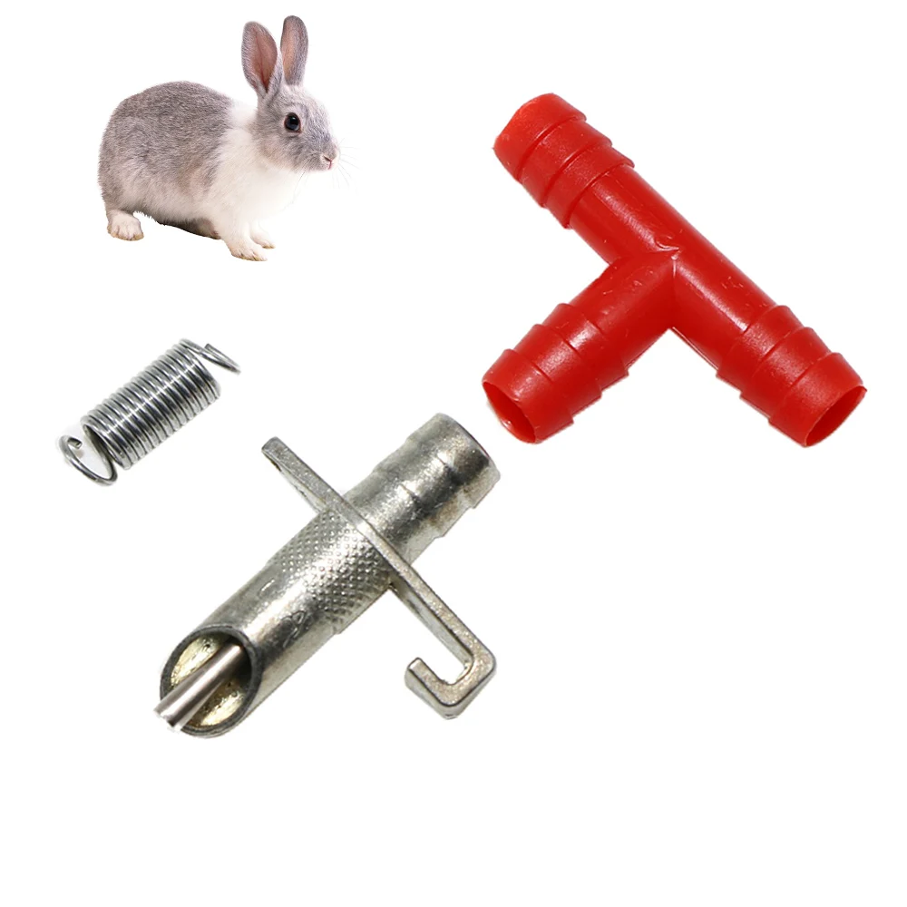 10-Pcs-Rabbit-Automatic-Nipple-Water-Feeder-Rodents-Waterer-Metal ...