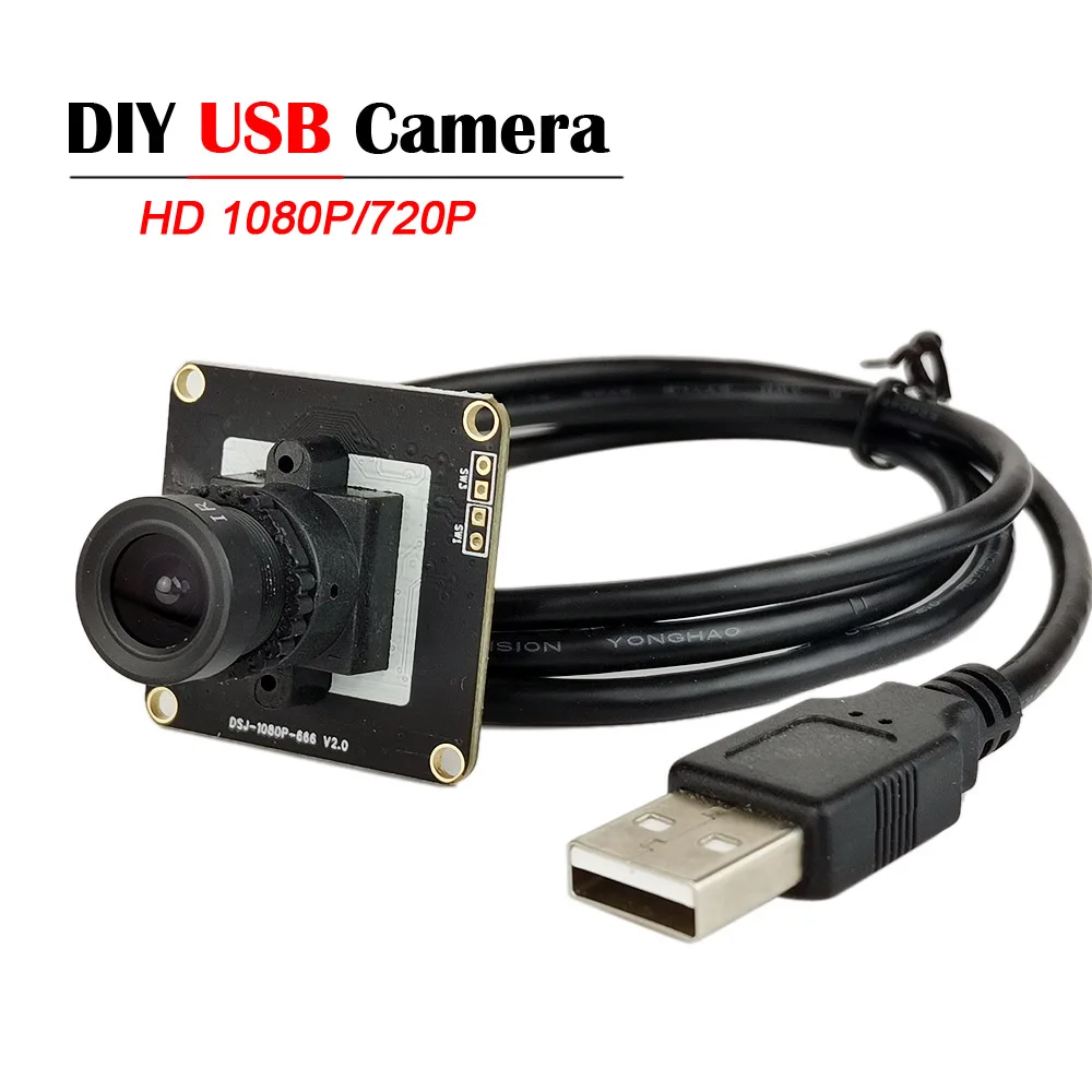 DIY HD 1080P USB Camera Module 2MP CMOS OV2710 High Speed Webcam 720P ...
