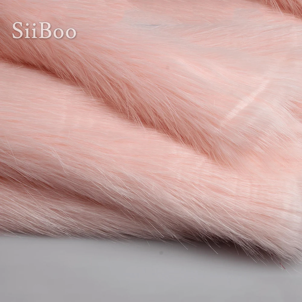 3cm long plush fake fur fabric for coat vest stage cosplay DIY ...