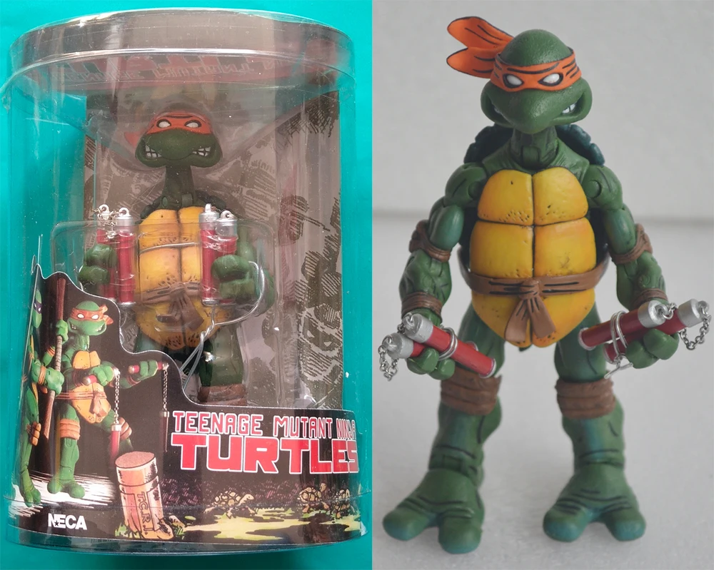 6" NECA Teenage Mutant Ninja Turtles Action Figures Red MICHELANGELO ...