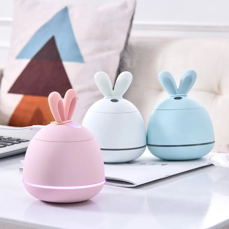 Humidifier Cute Rabbit Desktop Mini Usb Plug In Humidifier With Lamp ...