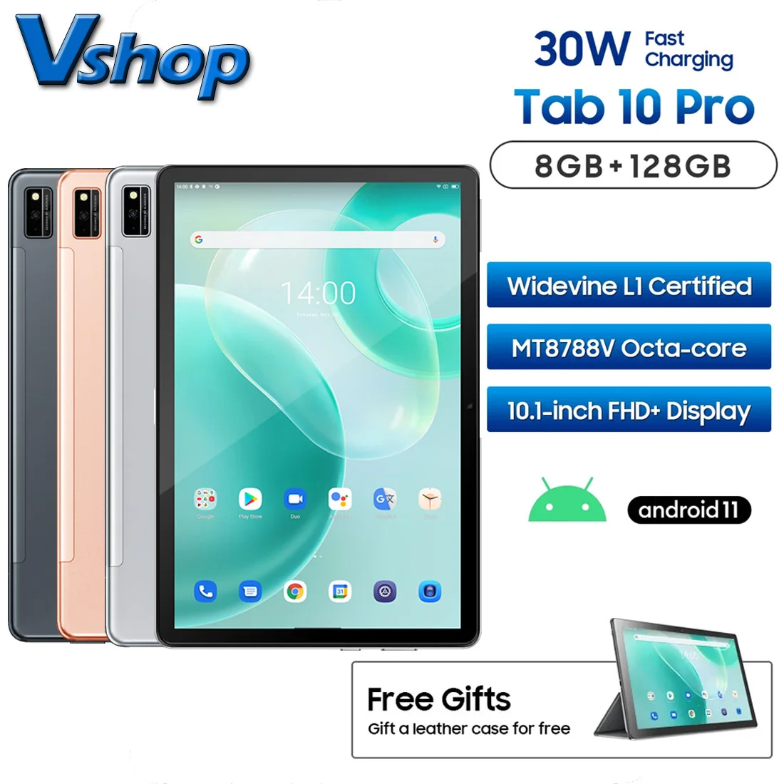 Blackview Tablet Tab 10 Pro de 10,1 pulgadas, 8GB de RAM, 128GB de ROM ...