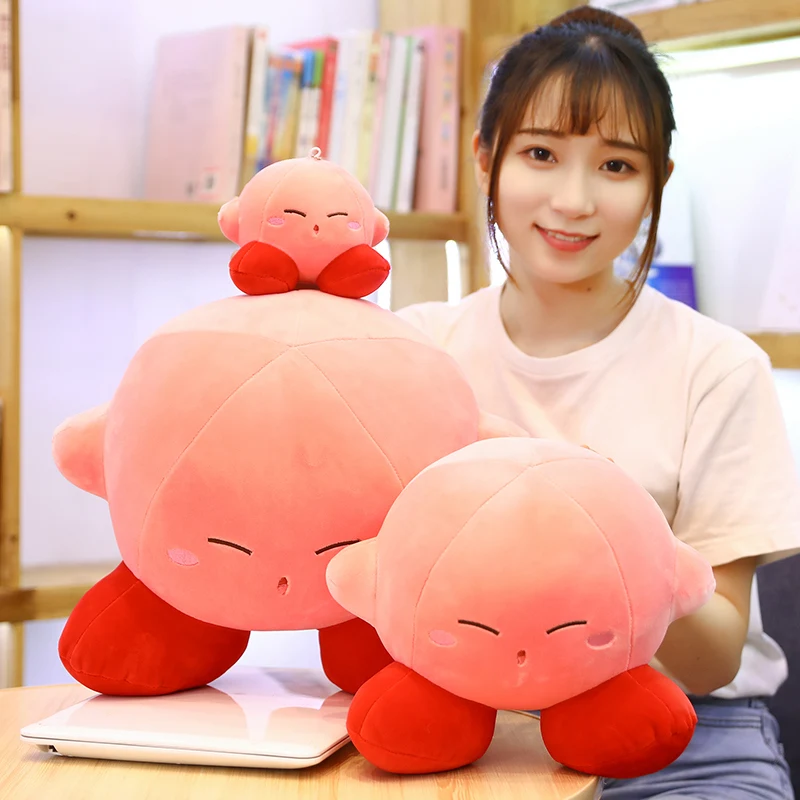 Brave Kirby Stuffed Plush Pink Elf Toy Pillow - KawaiiMerch.com
