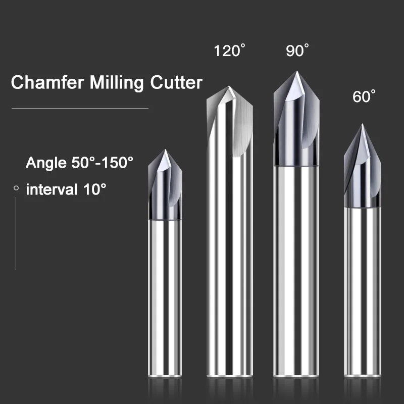 Chamfer Milling Cutter Carbide Corner Countersink Chamfering End Mill ...