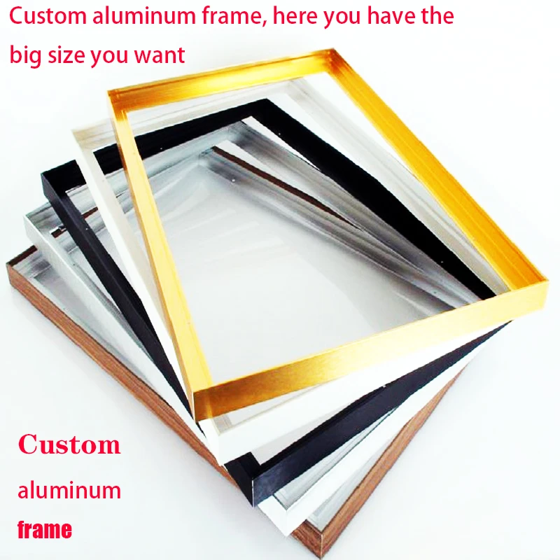 Custom all kinds of size frame DIY aluminum alloy Canvas picture frame ...