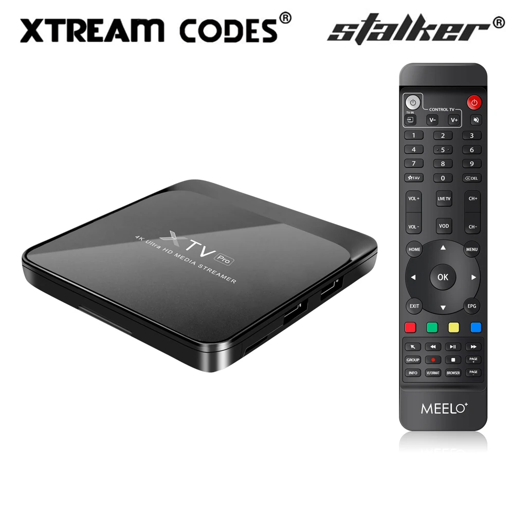 20 pces meelo + xtv pro mytv online android 9.0 amlogic s905x3 xtv pro ...