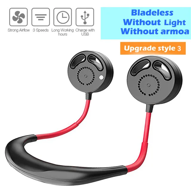Mini USB Portable Fan Lazy Neckband Fan - Worth Buy Store