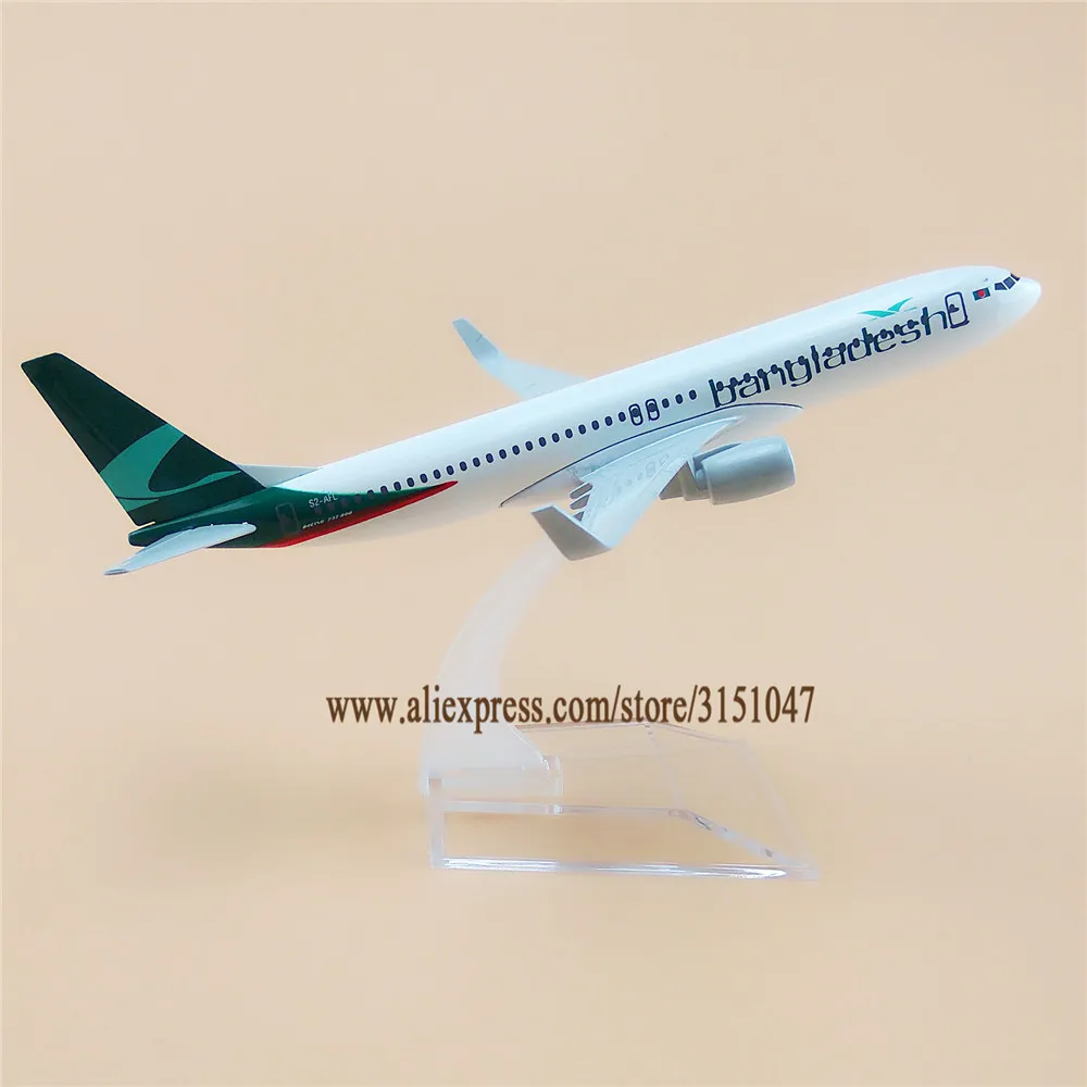 16cm Metal Alloy Plane Air Biman Bangladesh Airlines Boeing 737 B737 ...