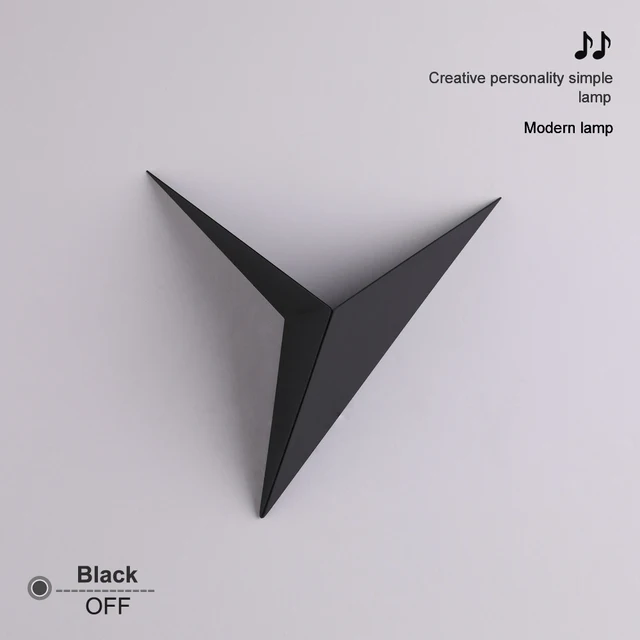 Indoor Lighting Living Room Wall | Modern Lamp Triangle Wall Lamp ...