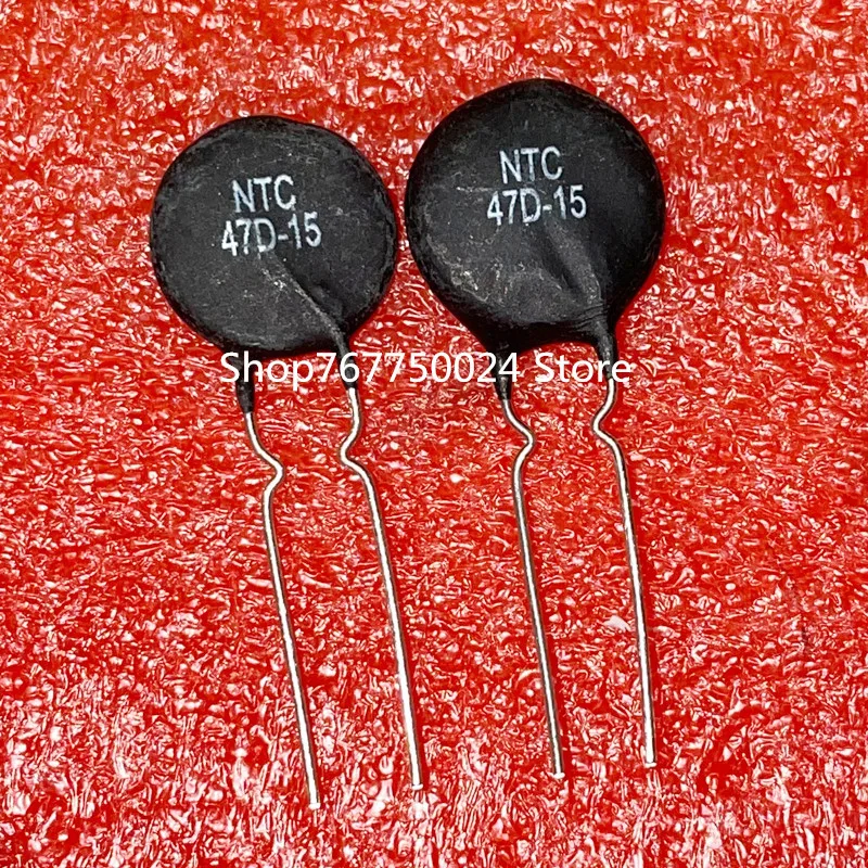 10PCS/LOT MF72 47D15 NTC 47D 15 15MM DIP 2 Thermal Resistor New orginal ...
