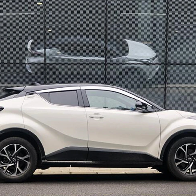 Use For Toyota Chr 2018--2020 Year 4 Pcs Windows Visor Body Kit Door ...