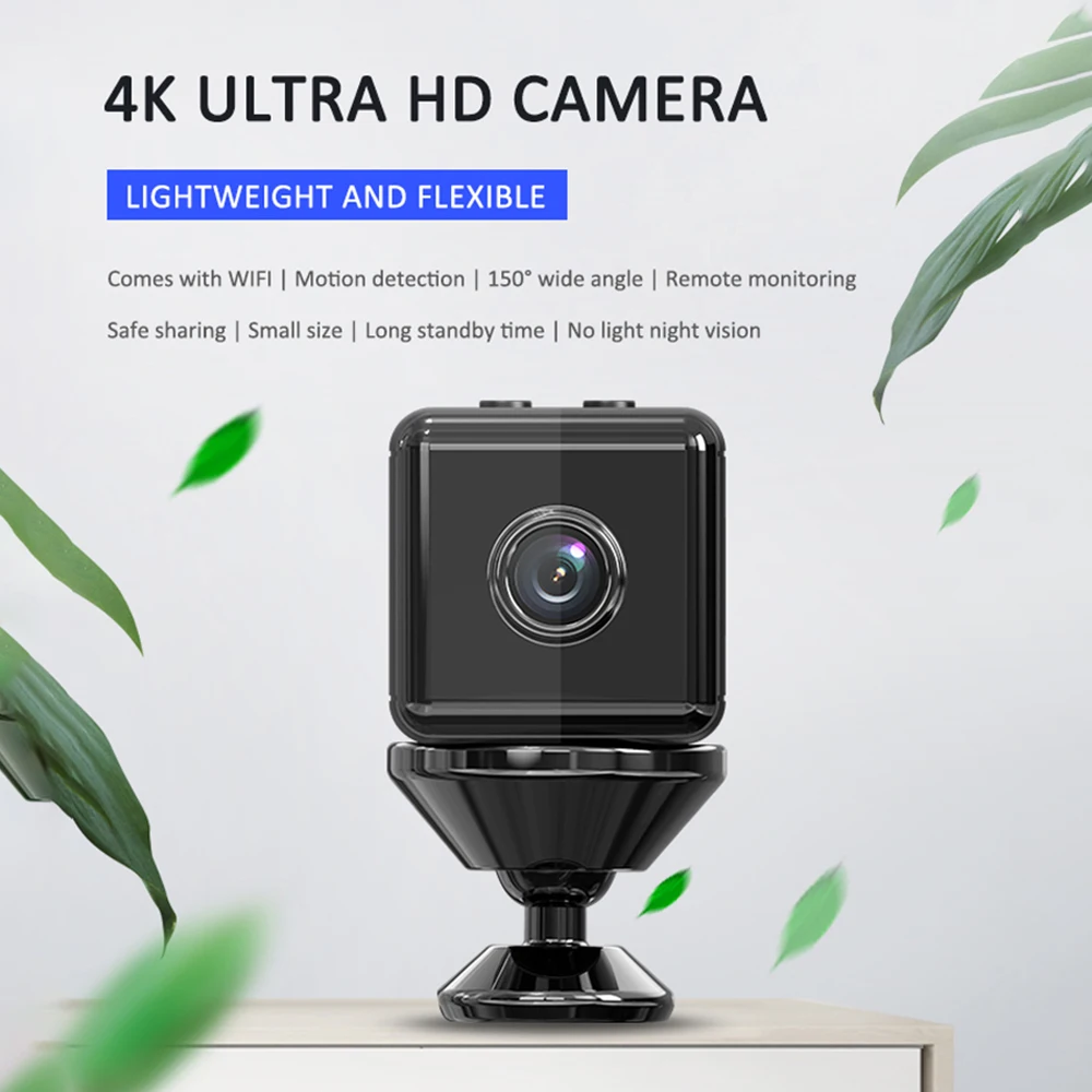 Hd 1080p/4k Mini Camera Ip Wifi Sensor With 1000mah Battery Night ...