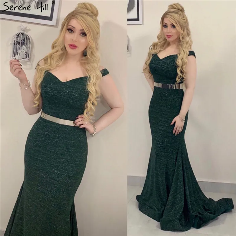 Green Off Shoulder Sparkle Sexy Evening Dresses Sweetheart Mermaid ...
