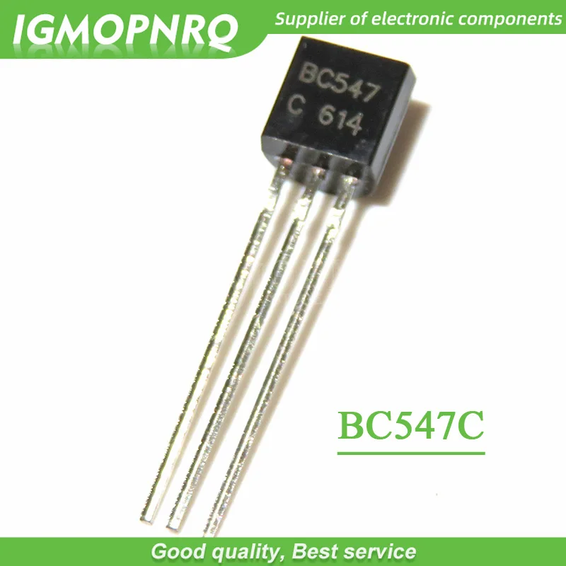 100PCS Transistor BC547C BC547 0.1A/45V NPN transistor TO 92 New ...