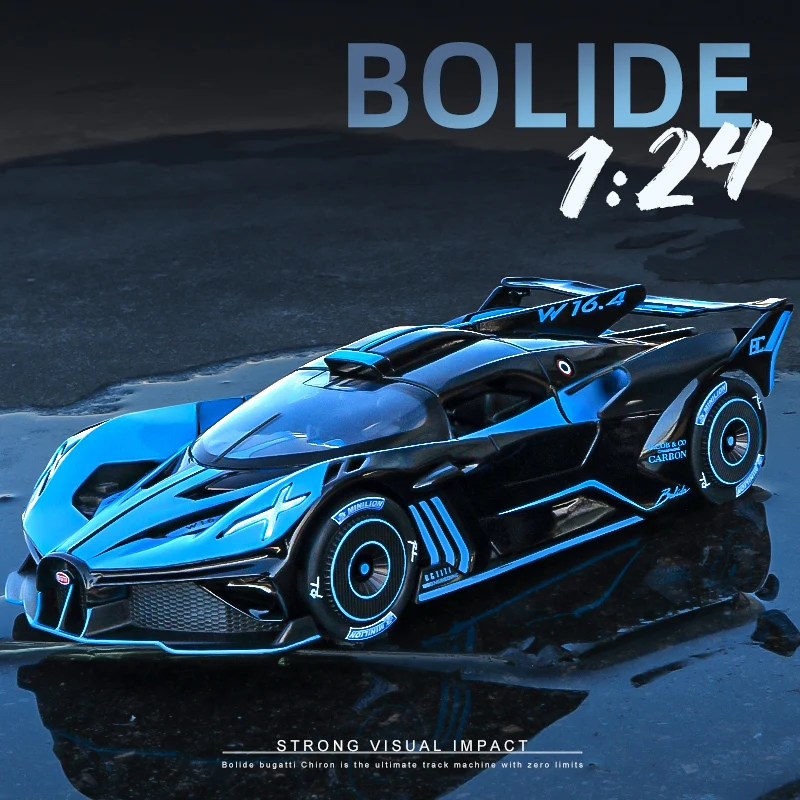 1:24 Bugatti Bolide Alloy Sports Car Model Diecasts Metal Toy Vehicles ...