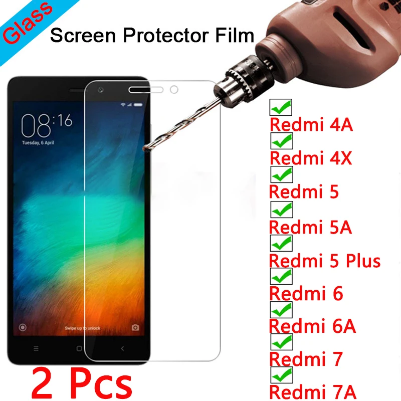 2pcs-Toughed-Screen-Protector-for-Xiaomi-Redmi-7-K20-6-Pro-5-Plus-9H-HD ...