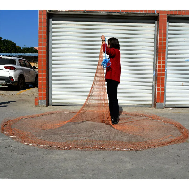 High Strength Traditional American Hand Cast Fishing Net with Steel ...