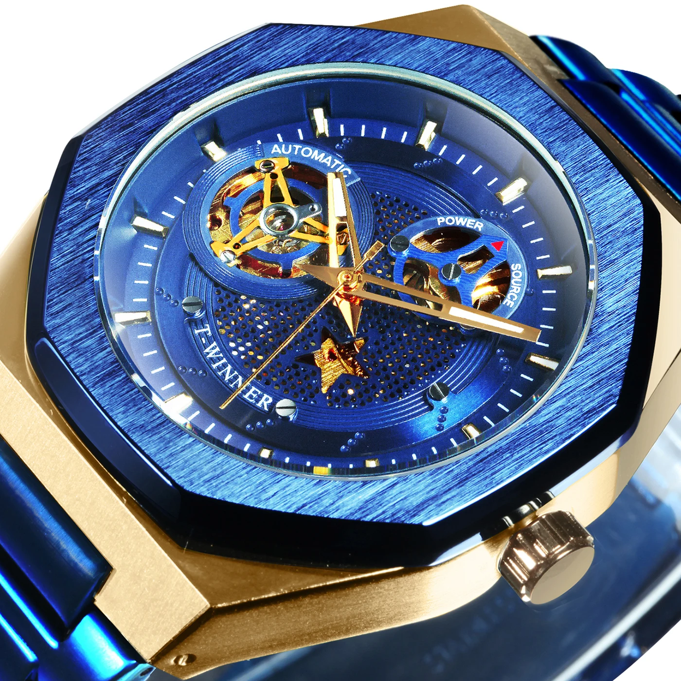 Winner Official Automatic Watch Men Luxury Skeleton Mechanical Men ...