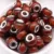 10pcs Rondelle Glitter Round Big Hole Murano Resin Beads Spacer Fit ...