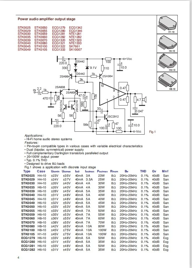Sanyo Thick Film STK Chip|Amplifier| - AliExpress