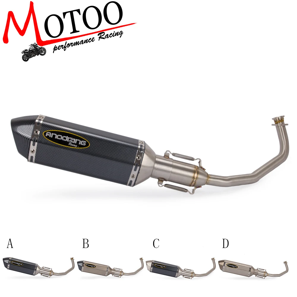 Motoo Exhaust Pipe Mufflers Link Pipe Slip On Exhaust With DB Killer ...