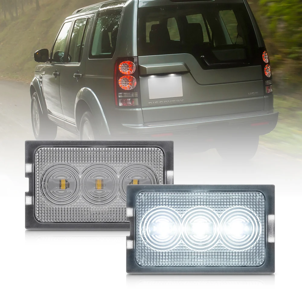2Pcs-LED-License-Number-Plate-Light-For-Land-Rover-LR-Discovery-3-4 ...