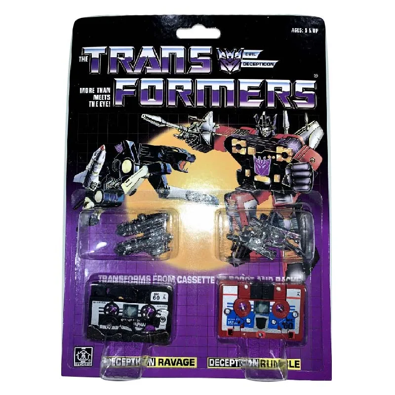 Transformers G1 Ravage Rumble Anime Figure Action Figures Deformation ...