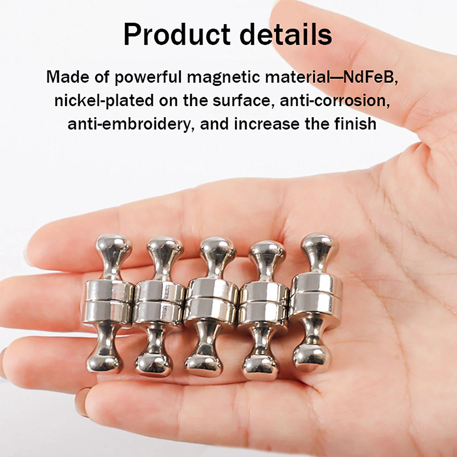 Magnetic-Push-Pins-Neodymium-Magnet-Sucker-Pushpins-Metal-Thumbtack ...