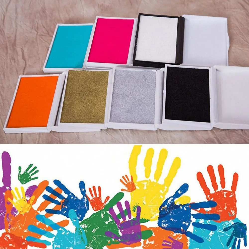 Baby Kids Handprint Footprint Maker Pad Infant Newborn Non-Toxic Clear ...