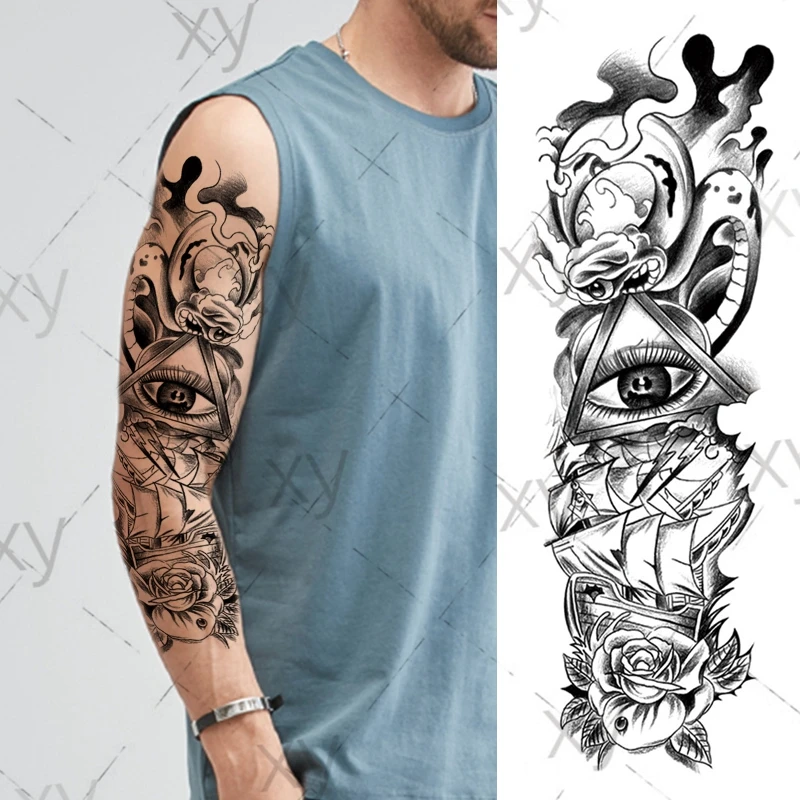 Demon Sleeve Tattoos
