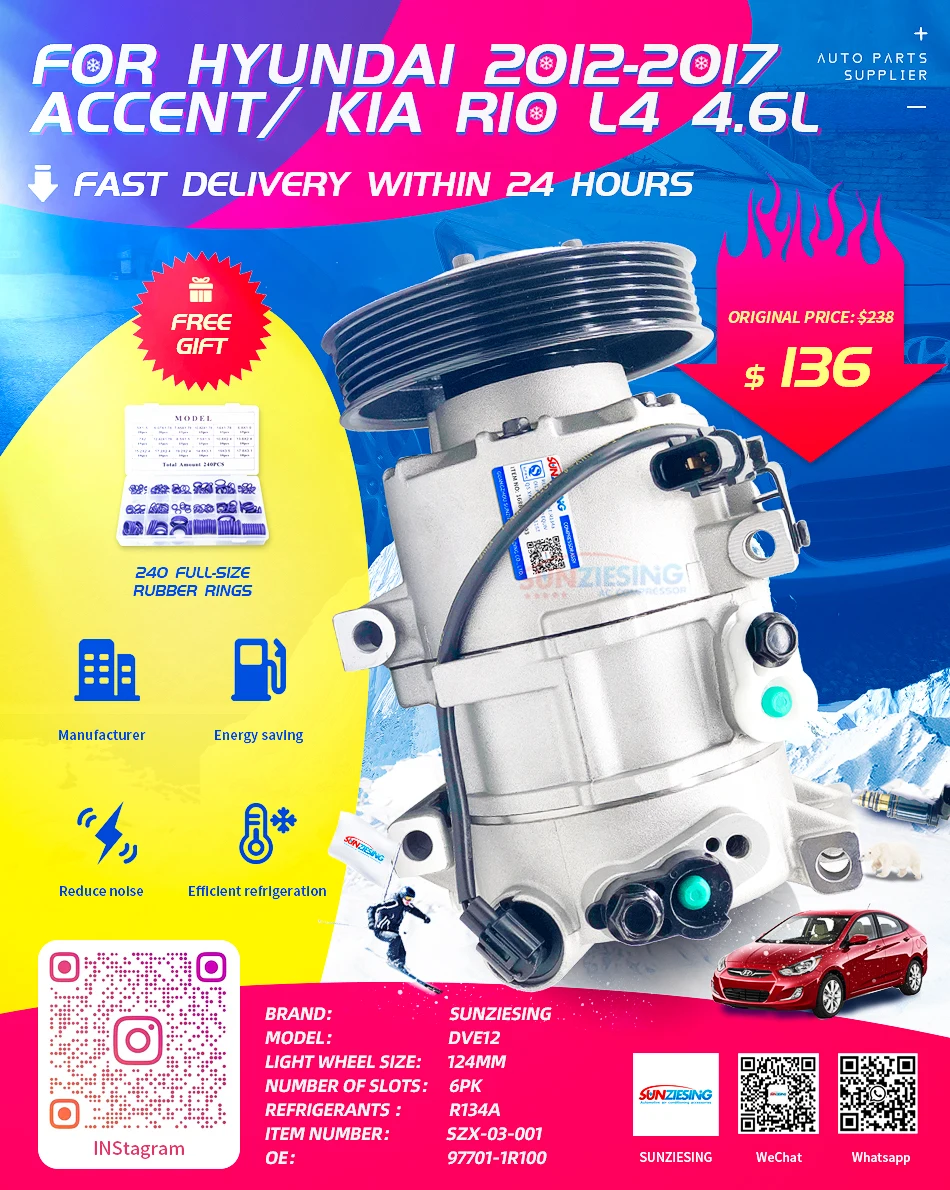 Ac-compressor-for-Hyundai-Accent-2012-2017-Kia-Rio-L4-1-6L-car-ac ...