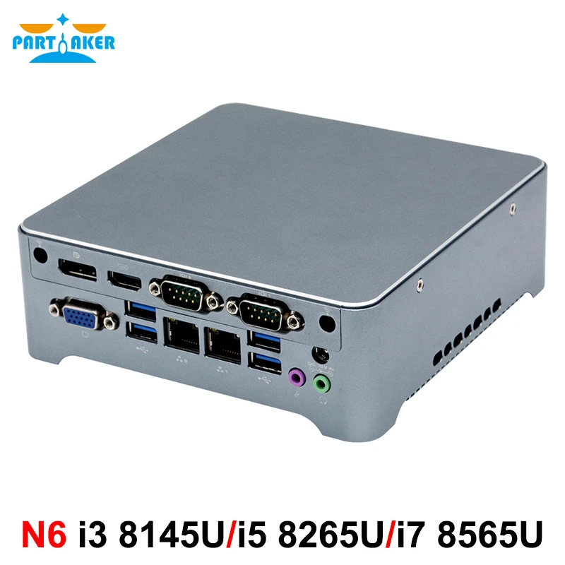 Partaker Fanless Industrial PC，Mini Desktop Computer with Core I7 ...