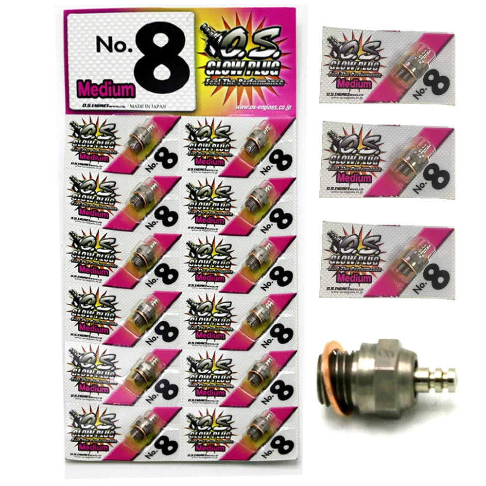 Original OS NO.8 O.S. OS8 medium plug N Glow Plugs For OS Engine Rc Car ...