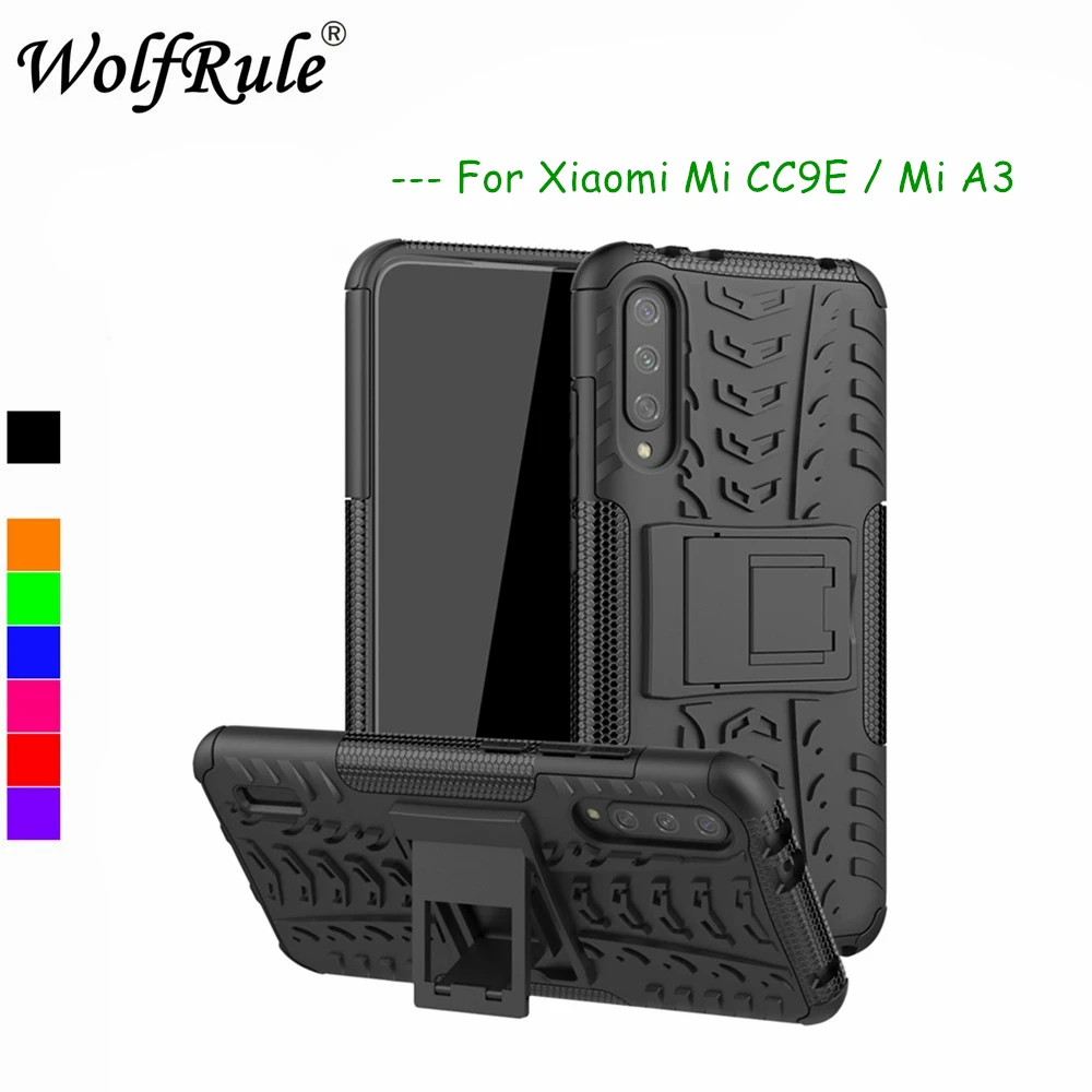 For Xiaomi Mi Cc9e Case For Mi A3 Cover Layer Armor Silicone Back Case ...