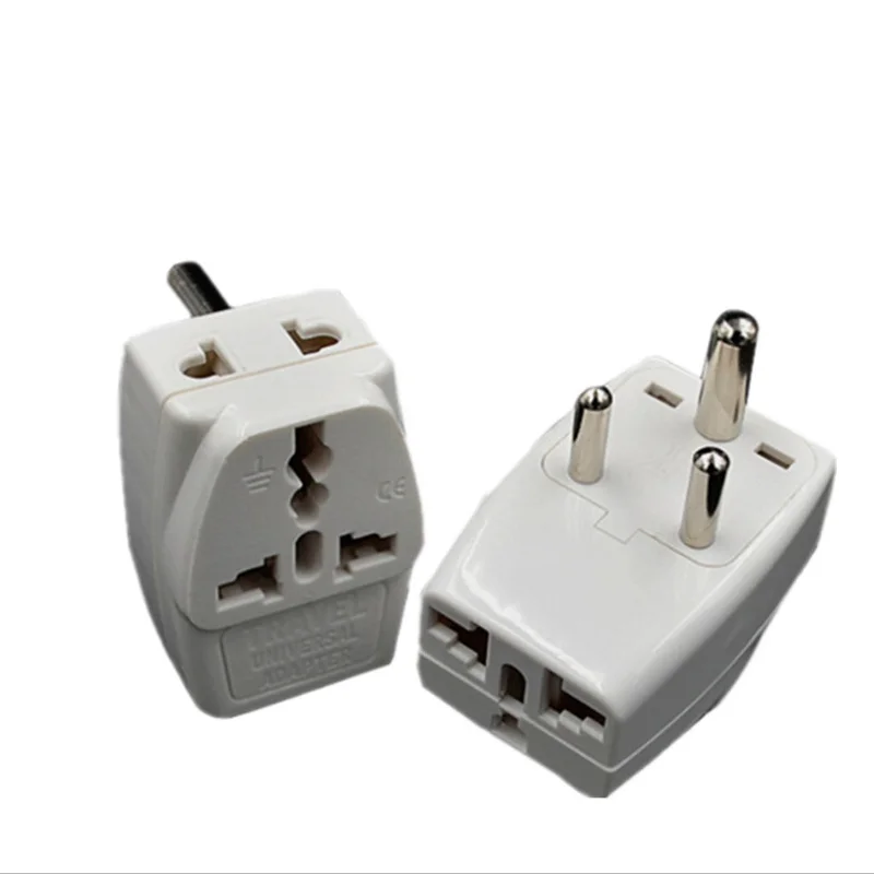 Type D Travel Adapter With 3 Power Outlet Black Color 1 To 2 To Uk Us ...