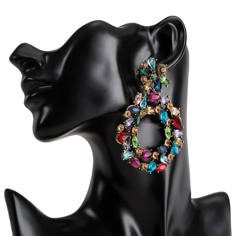 Colorful-Statement-Earrings-For-Women-2024-New-Trend-Luxury-Big ...