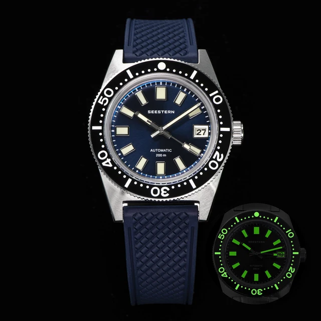 SEESTERN 62MAS Diving Watch Men Automatic Mechanical Wristwatch ...