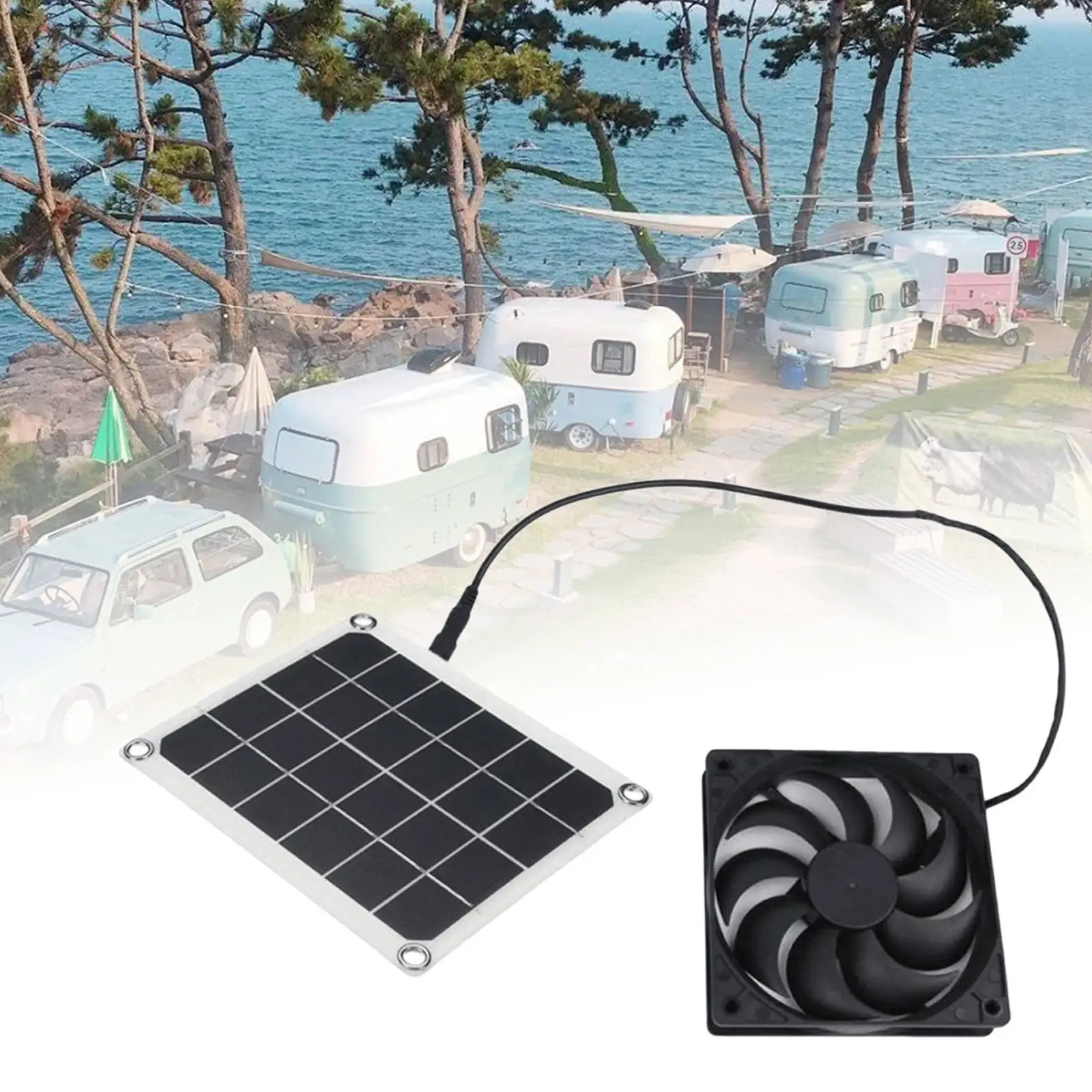 Extractor de aire Solar para exteriores, ventilador de 10W, Panel Solar ...