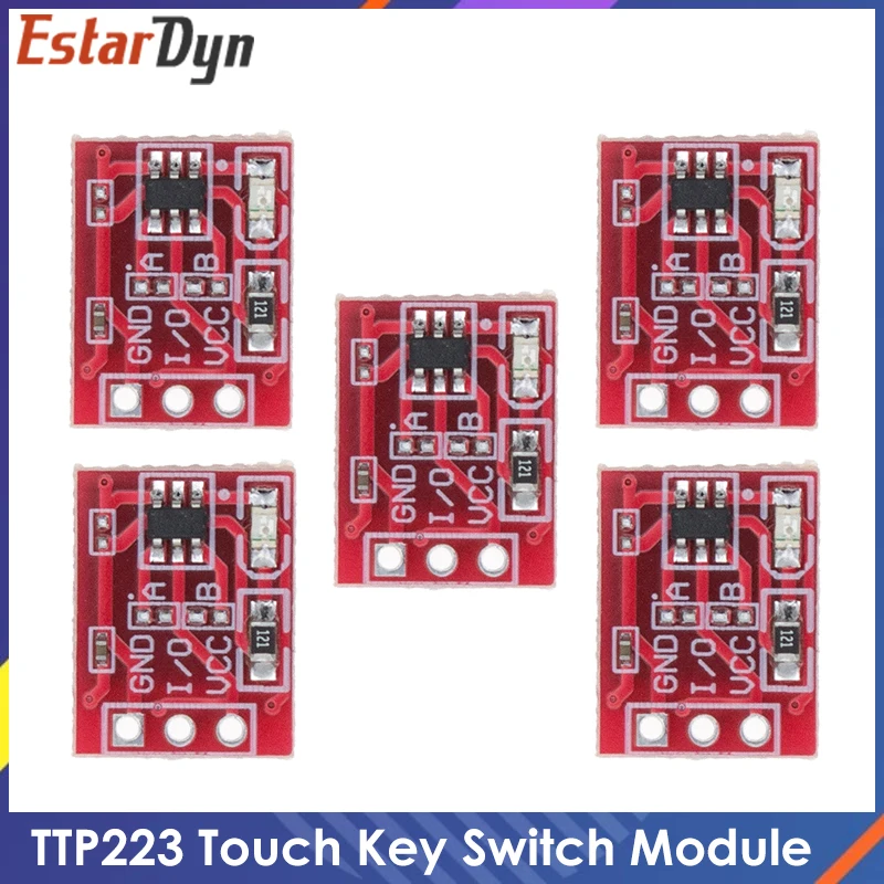 5pcs Ttp223 Touch Key Switch Module Touching Button Self-locking/no ...