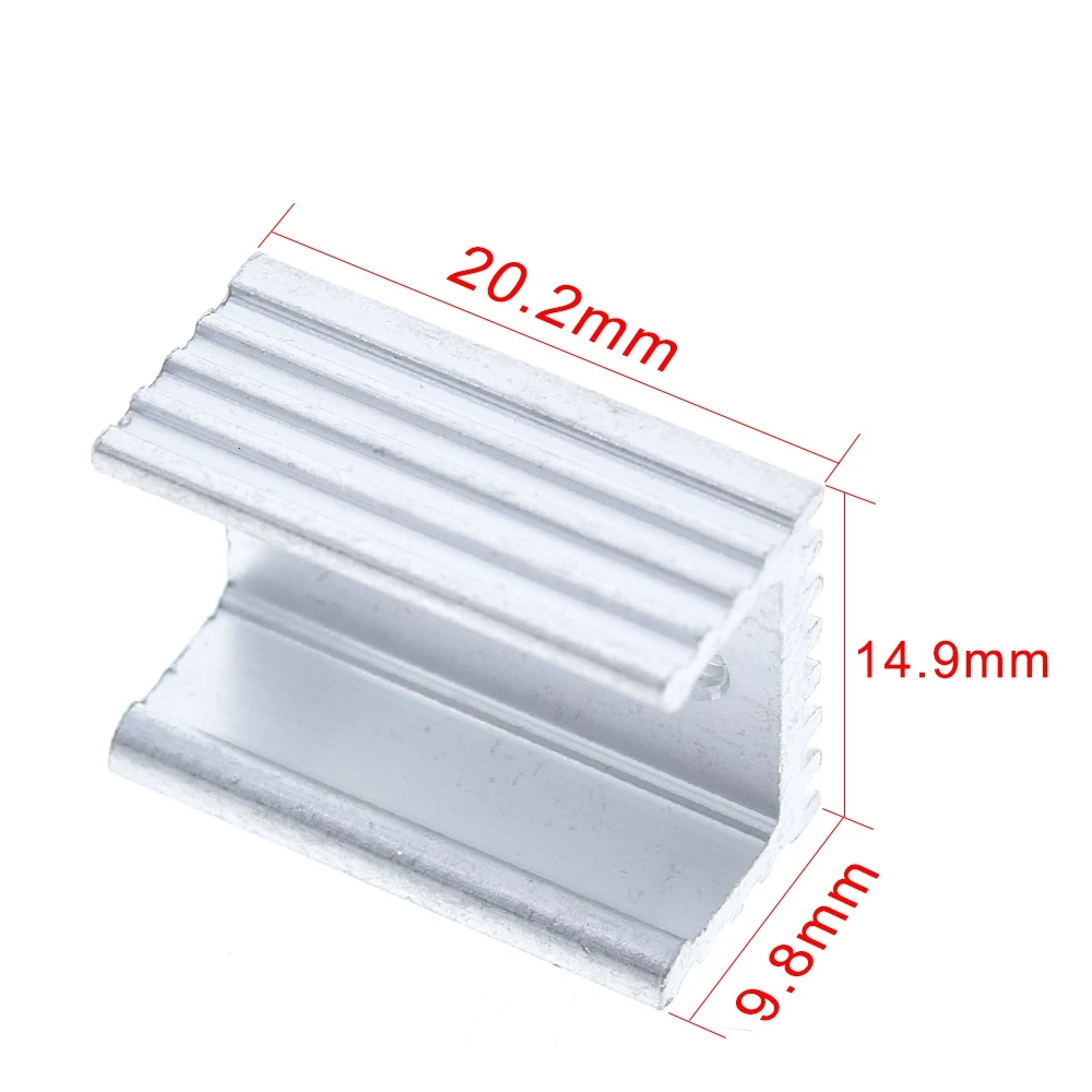 【KAMDSS015】10pcs Aluminium TO-220 Heatsink TO 220 Heat Sink Transistor ...