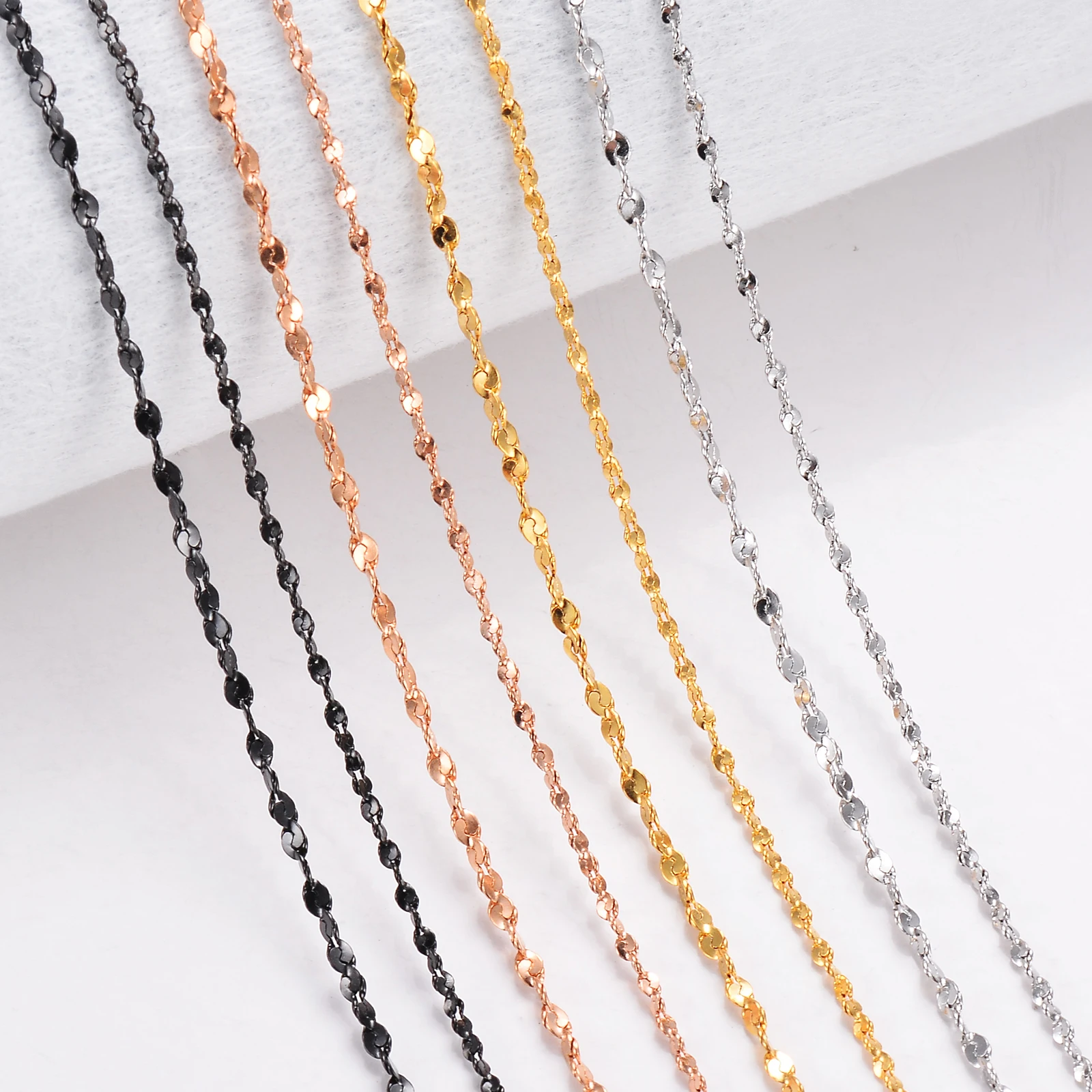 Cadena de eslabones pequeños de acero inoxidable para hacer joyas, 1 ...