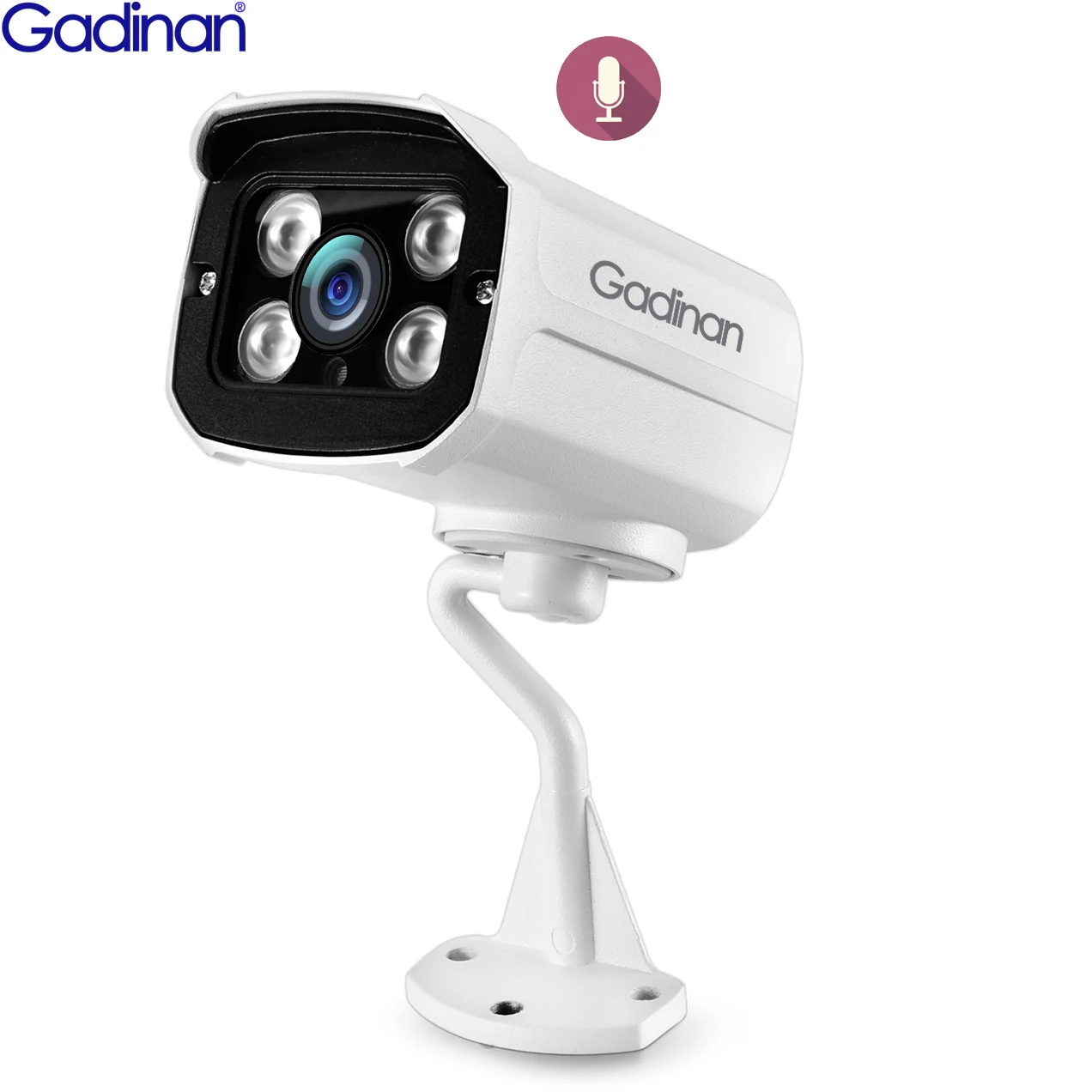Gadinan Full Hd 4k 8mp 5mp 4mp 3mp Outdoor Audio Bullet Surveillance ...