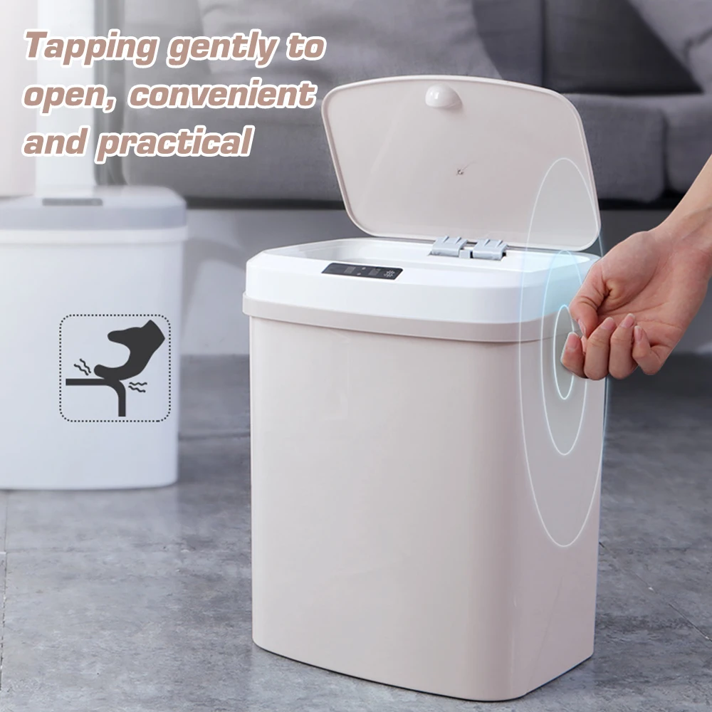 15L Smart Waste Bins Intelligent Induction Electric Rubbish Trash Can ...