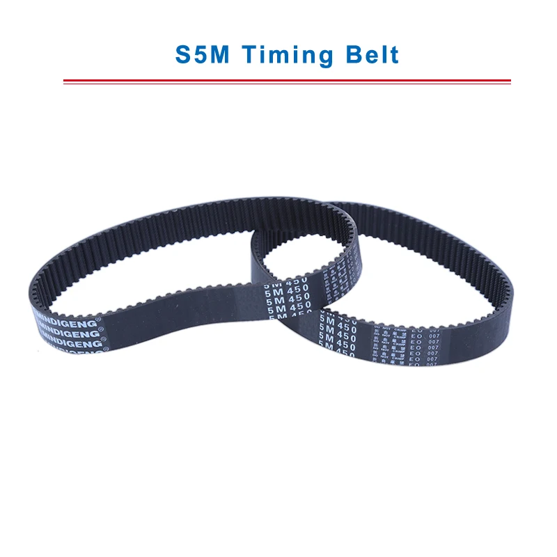 S5M Timing Belt with circular teeth 5M 410/415/420/425/435/440/445/450 ...