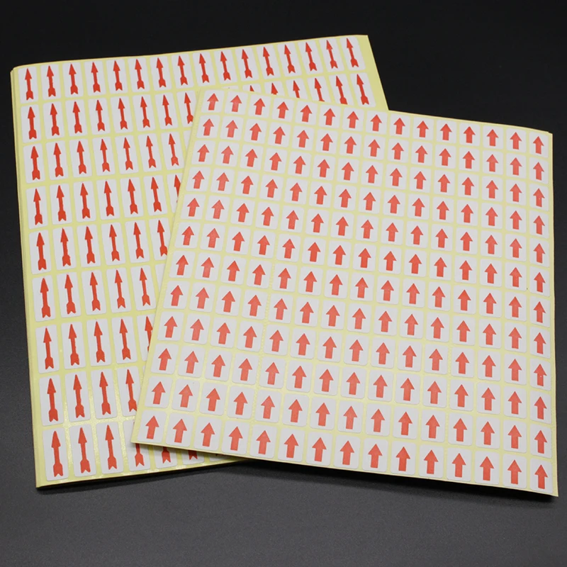 15 sheets Round Arrow Stickers Mistake Defectives Marking for Rework ...