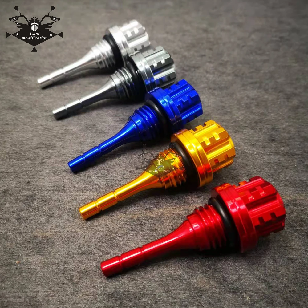 Motorcycle Accessories Engine Oil Tank Dipstick probe Level Gauge Meter ...