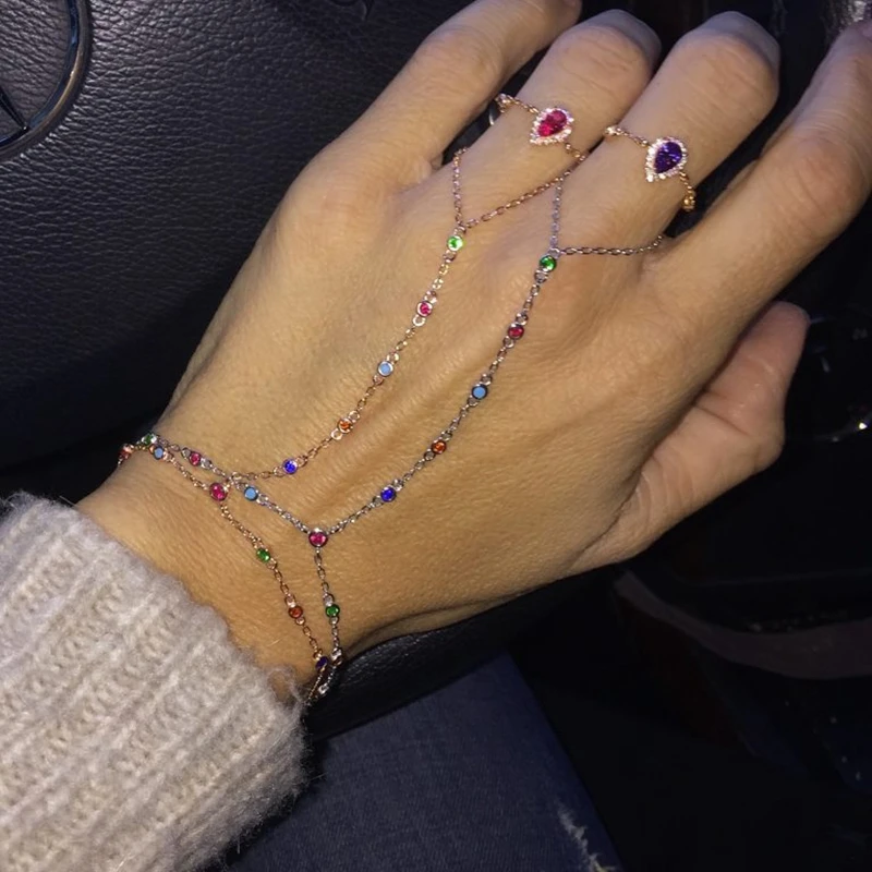 Fashion Jewelry Slave Bracelet | Slave Chain Bracelet Ring | Slave ...