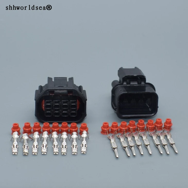 worldgolden 8 pin auto connector 1.2 male female LED headlight speaker ...